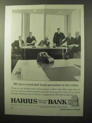 1964 Harris Trust and Savings Bank Ad - Specialists | eBay