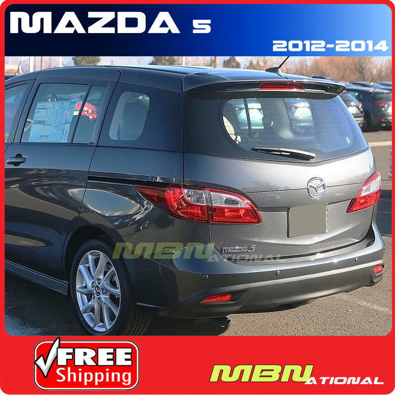 2012+ Mazda 5 Wagon Roof Spoiler PAINTED CLEARCOAT 38P LIQUID SILVER ...
