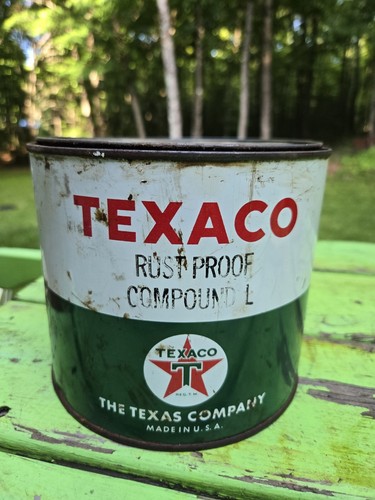 Vintage Texaco Oil Rust Proof Compound L 5 Lb. Can | eBay