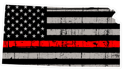 Kansas State (C17) Thin Red Line Vinyl Decal Sticker Car/Truck Laptop ...