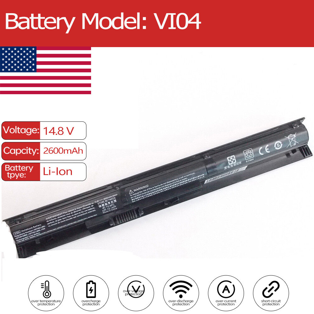 VI04 Battery for HP Pavilion 15-P006LA 15-P006NF 15-P006NIA 15-P006NK ...