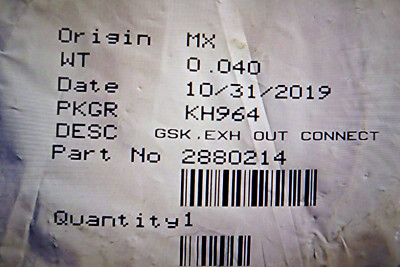 2880214 GENUINE CUMMINS 4 IN PIPE EXHAUST GASKET NEW | eBay