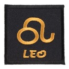 Zodiac Sign Leo Black & Gold Patch, Zodiac Patches | eBay