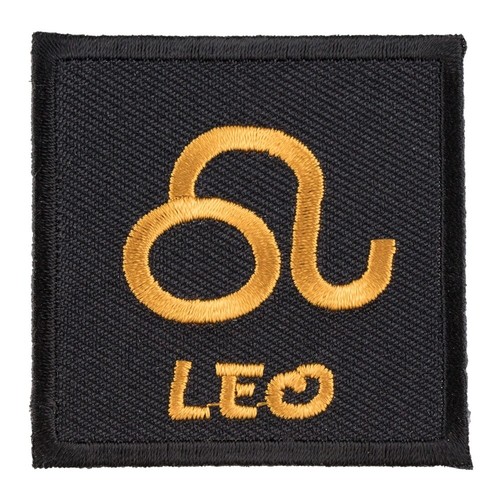 Zodiac Sign Leo Black & Gold Patch, Zodiac Patches | eBay