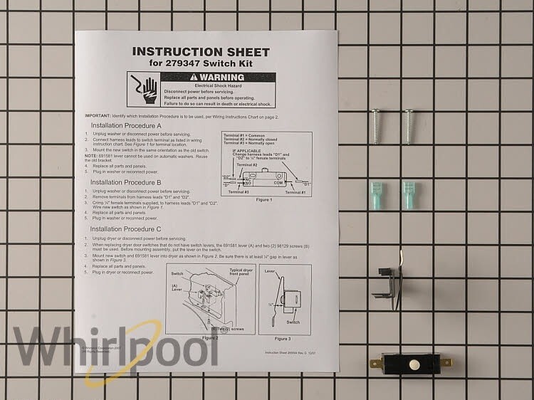 New Genuine OEM Whirlpool Laundry Door Lid Switch W10820036 | eBay