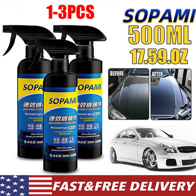 Sopami Car Coating Spray, Quick Effect Coating Agent Car Wax Polish ...