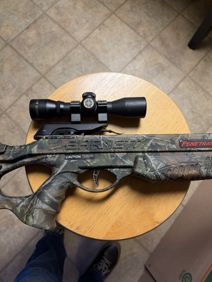 Barnett Penetrator Crossbow - 350 fps - with 175 lbs. Draw Weight, 4x32 ...