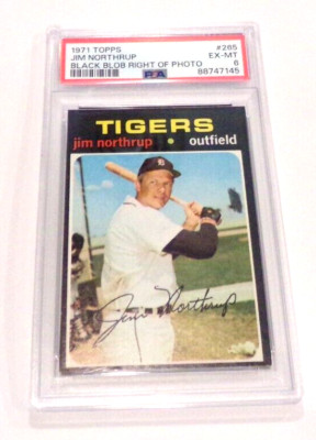 1971 Topps Jim Northrup Black Blob #265 PSA 6 EX-MT Detroit Tigers | eBay
