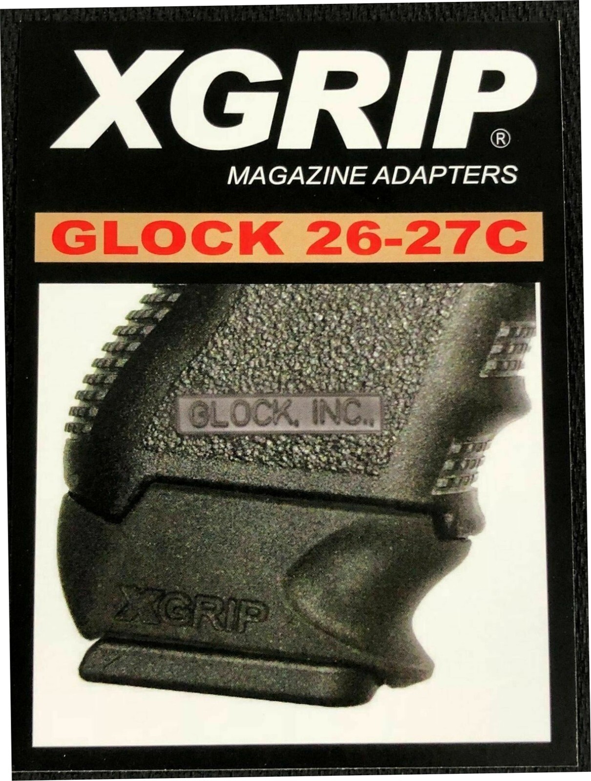 X-Grip for GLOCK26-27 Fits G19 23 Mag for use on G26 27 Pistols FAST ...