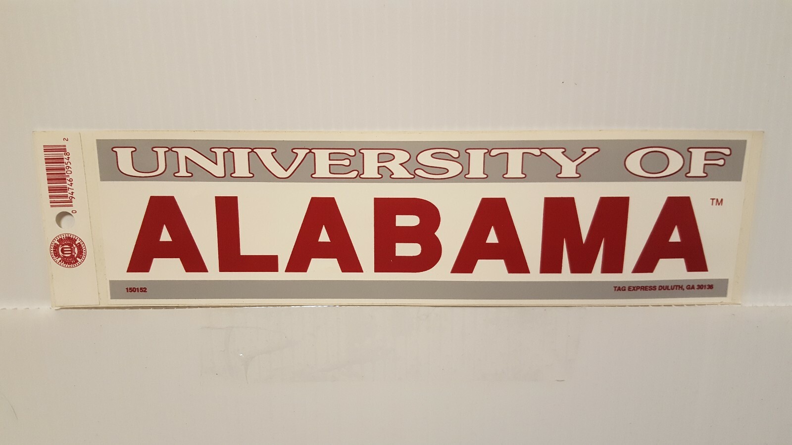 ALABAMA CRIMSON TIDE BAMA Vintage Team Bumper Sticker (1990's) Decal ...