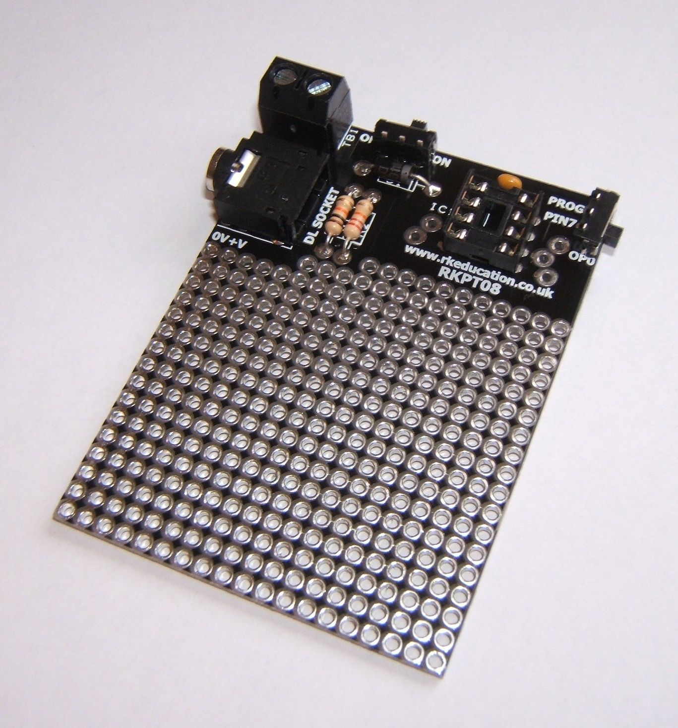 RKPT08 Prototype PCBdesigned for use with PICAXE-08M2 & Genie-C08 Self ...