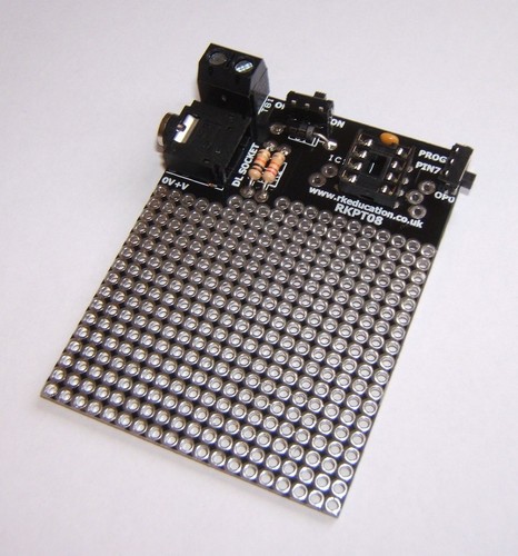 RKPT08 Prototype PCBdesigned for use with PICAXE-08M2 & Genie-C08 Self ...