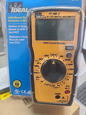 Ideal 600V Manual Range Multimeter NCVT 61-327 | eBay