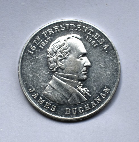 James Buchanan 15th President 1857-1801 Old Buck Token Coin 91 Rarity ...