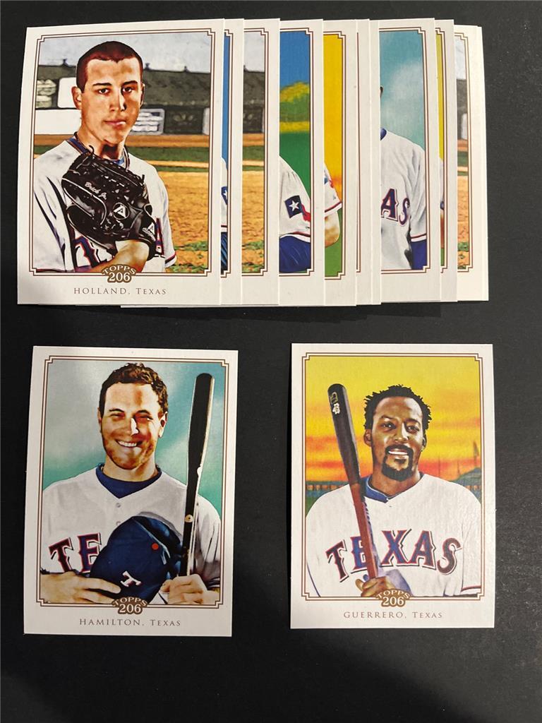 2010 Topps 206 Texas Rangers Team Set 13 Cards With SP Variations | eBay