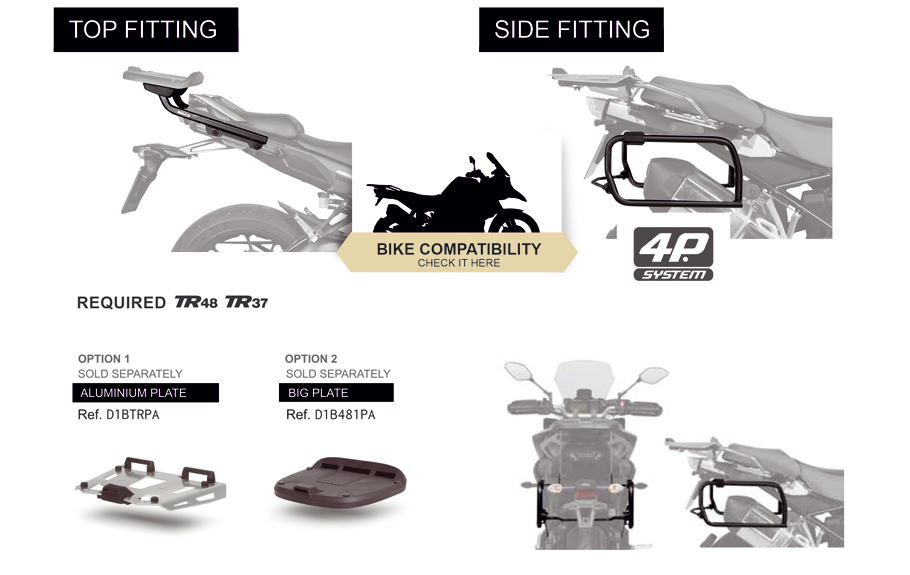 SHAD 4P System Fits Suzuki V STROM 1050 2020 2021 for TERRA TR36-TR47 ...