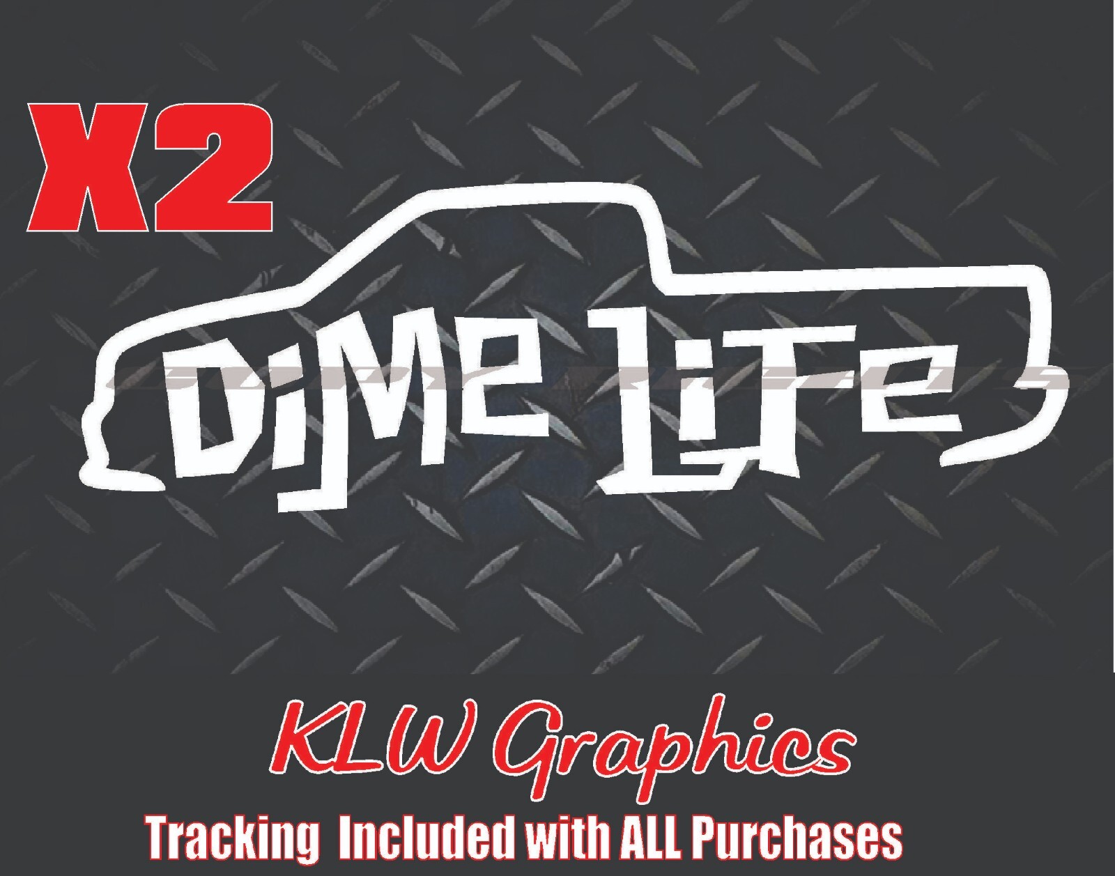 Dime Life Vinyl Decal Sticker Mini Truck Car Funny Laptop Air Ride 4 ...