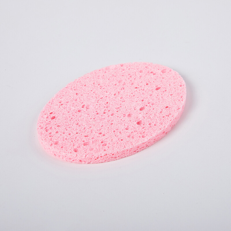 10Pcs Natural Wood Pulp Sponge Cellulose Compress Cosmetic Puff Facial ...