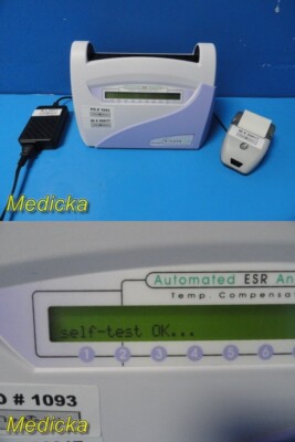Clinical Data Inc EXCYTE 10 Automated ESR Analyzer W/ Printer, PSU ...