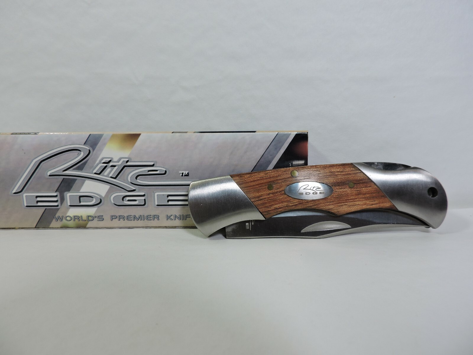 Rite Edge Hunter LockBack Wood Inlay | eBay