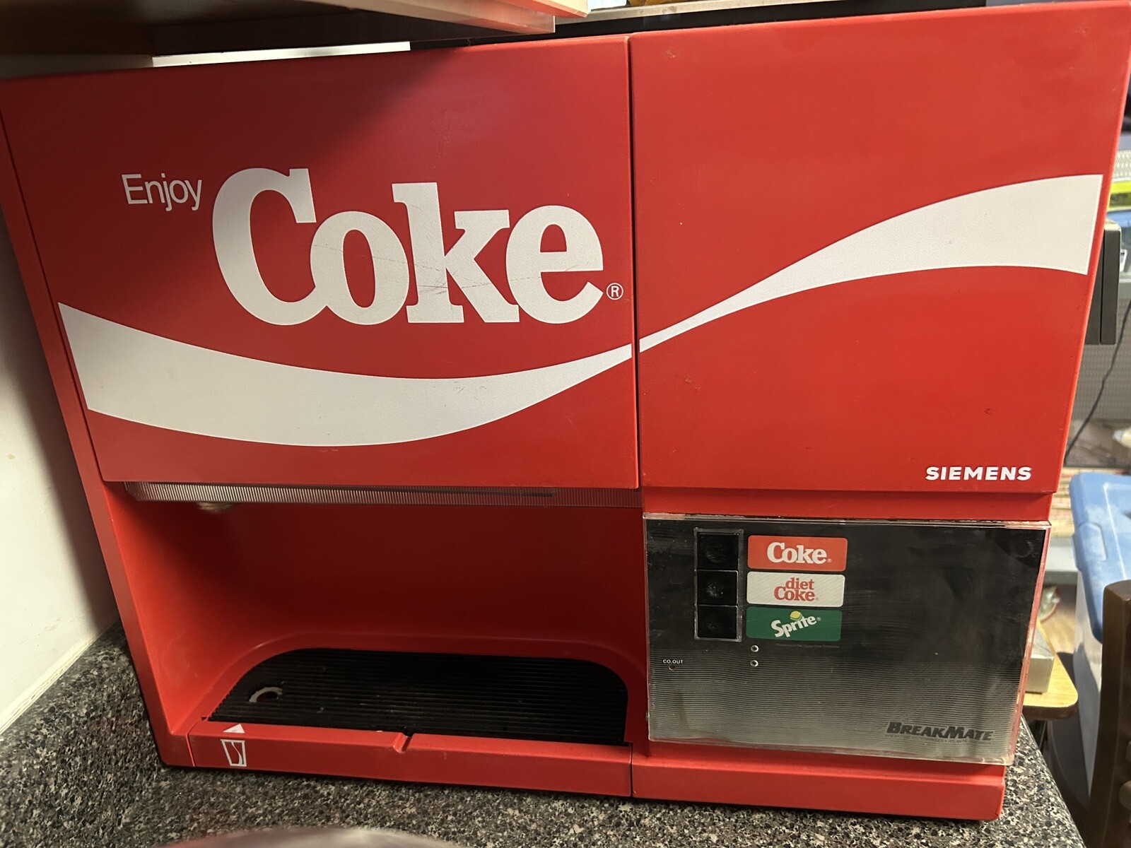 Original Coke Coca-Cola Breakmate Siemens Fountain Soda Machine Red | eBay