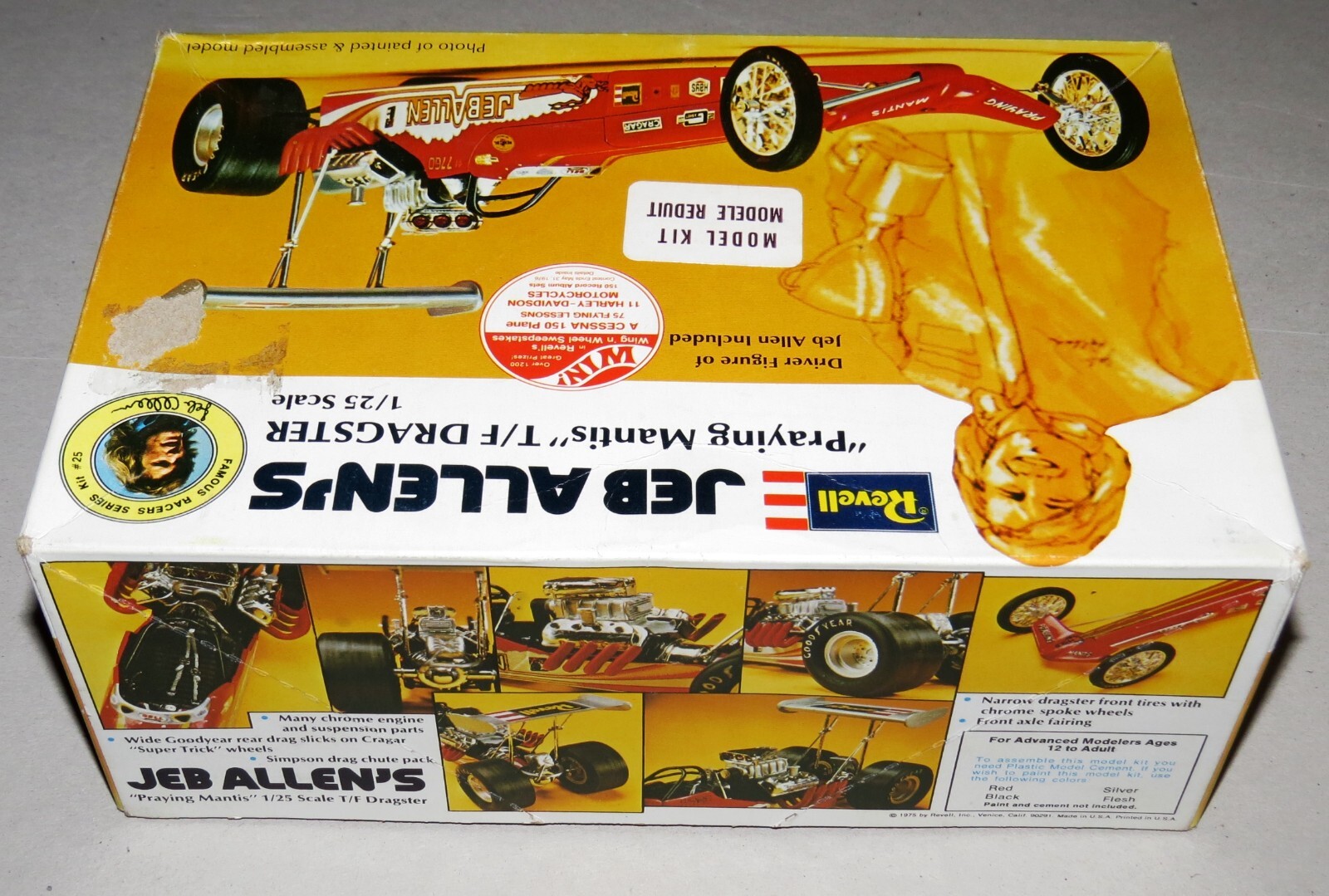 1975 Jeb Allen Dragster model kit – REVELL H-1466 Original Issue ...