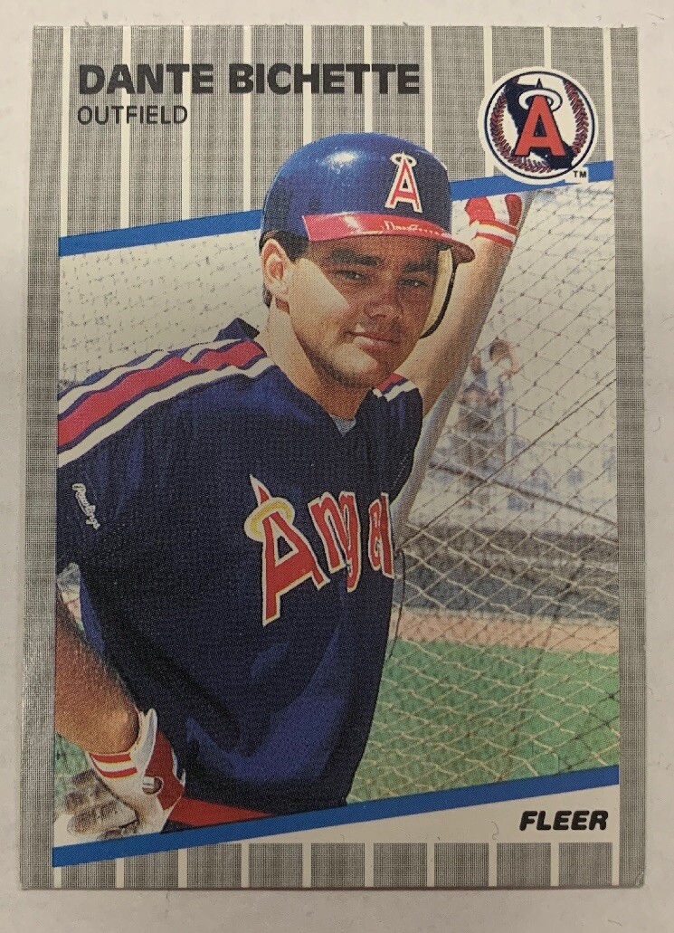 DANTE BICHETTE 1989 Fleer ROOKIE Card RC #468 Angels Rockies | eBay