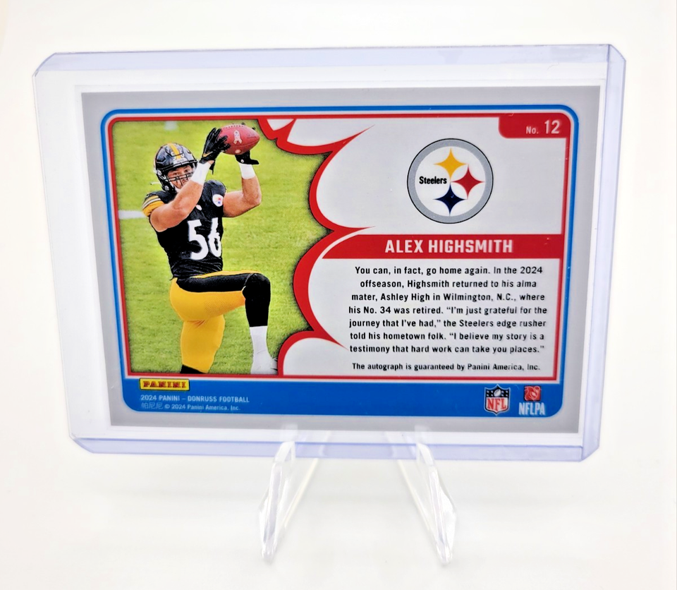 2024 Donruss - Alex Highsmith - Action All Pros Auto /299 - Pittsburgh ...