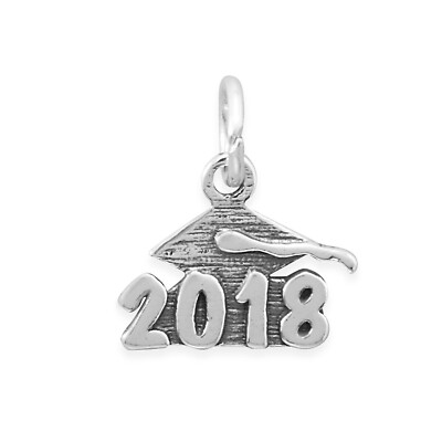 Year 2018 Charm Graduation Cap and Tassel Sterling Silver | eBay