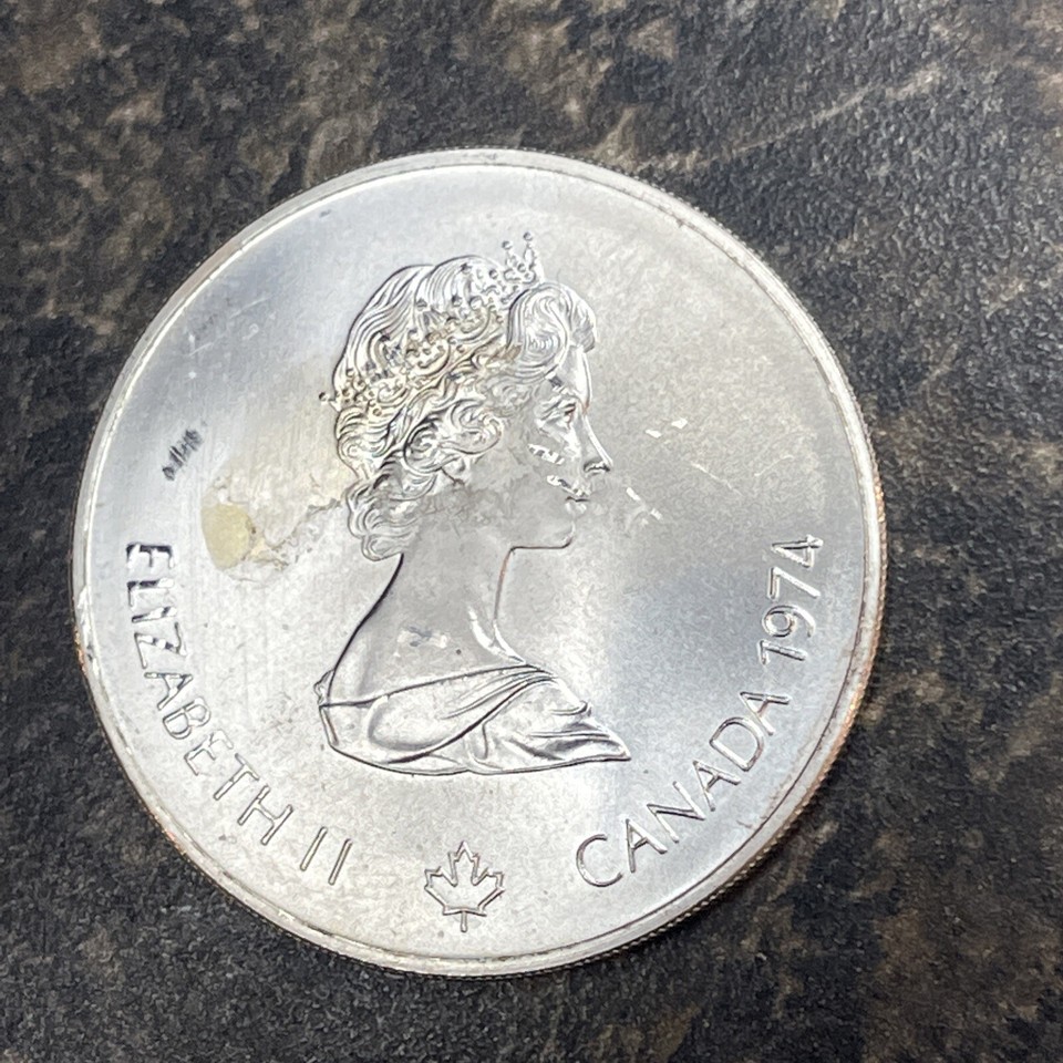 UNC Torch 1976 Montreal Canada XXI Olympic Proof Silver 5 Dollars Coin ...
