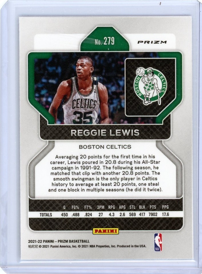 2021-22 Panini Prizm Reggie Lewis Ice Prizm #279 Boston Celtics | eBay