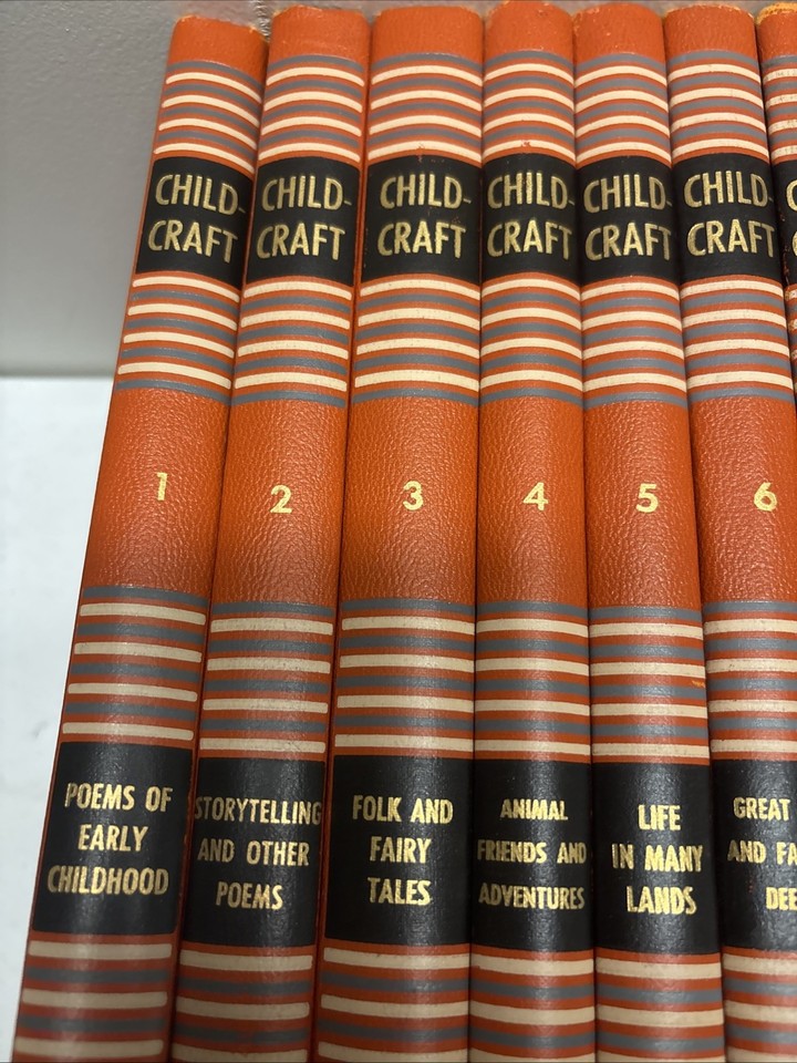 Vintage CHILDCRAFT 1949 Complete Set of 14 Volumes Hardcover Books Kids ...