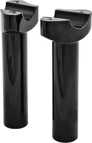 HD Black Forged Straight 1 Handlebar 5.5 Risers Dyna Super Glide Sport ...