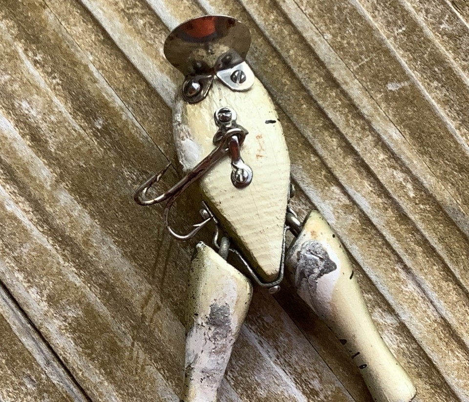 Vintage Fishing Lure Paw Paw Wotta Frog Jointed Lure | eBay