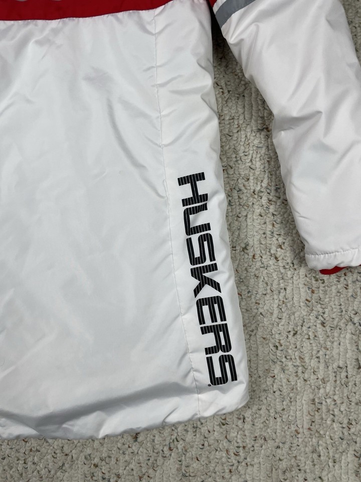 Sz Small Women’s GIII Carl Banks Nebraska Cornhuskers Full Zip Puffer ...