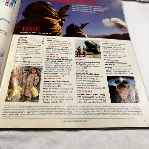 Time Magazine (December 17, 2001) (Mullah Omar, Taliban) | eBay