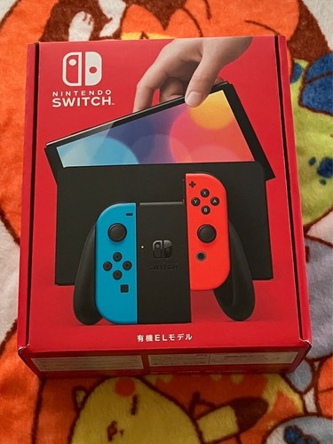 Nintendo Switch OLED Neon Blue/Neon Red Console, Official Nintendo | eBay