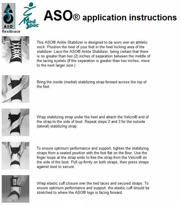 ASO Ankle Brace Support With Plastic Stays Brand New | eBay