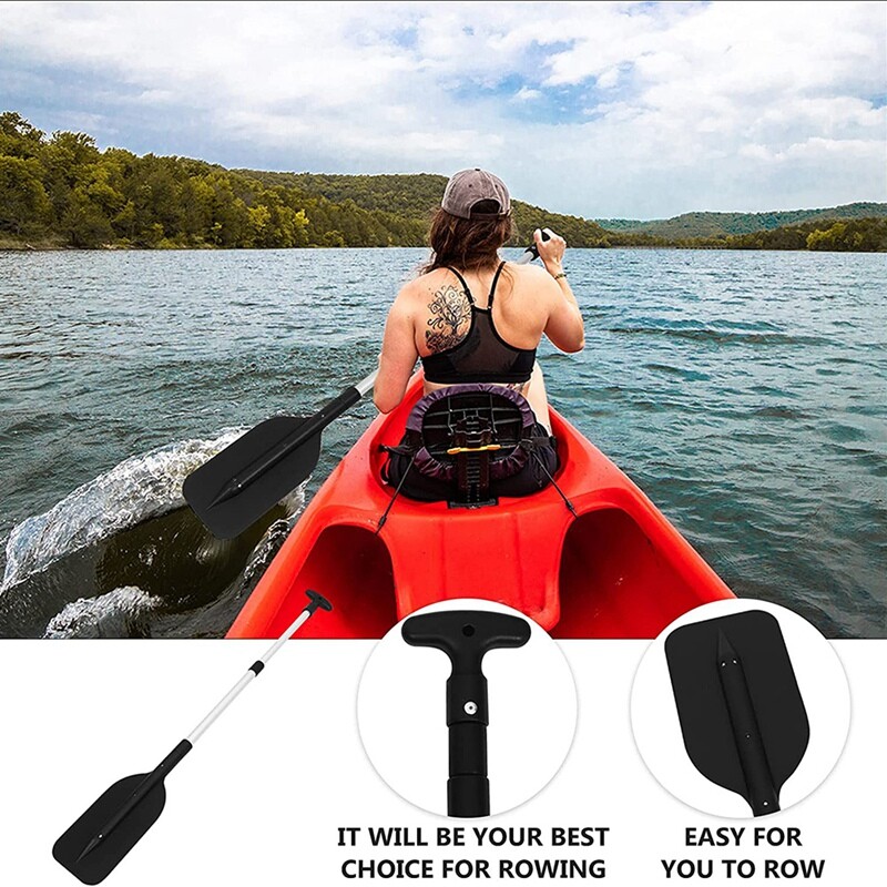2Pcs Paddles Telescoping Plastic Boat Paddle Collapsible Oar for Kayak ...