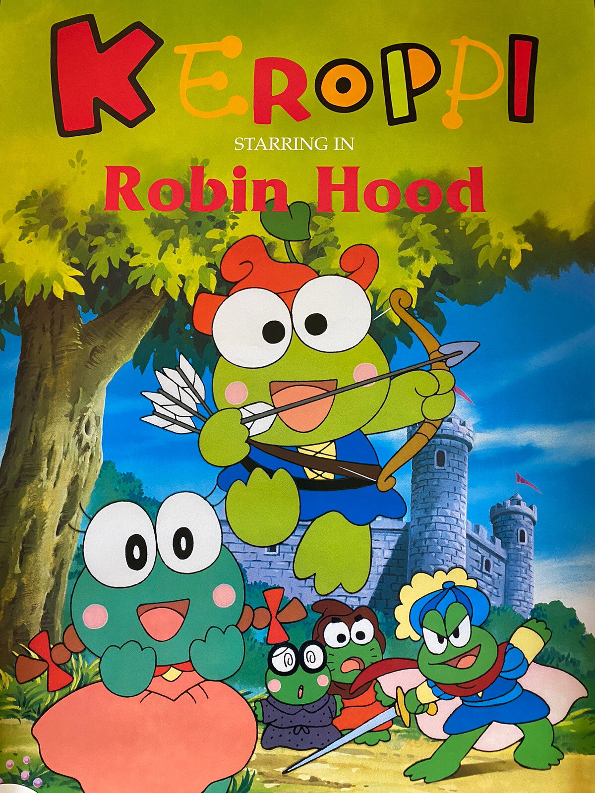 Vintage 1995 Sanrio Video Keroppi Robin Hood Display Poster - 23"x36" | eBay