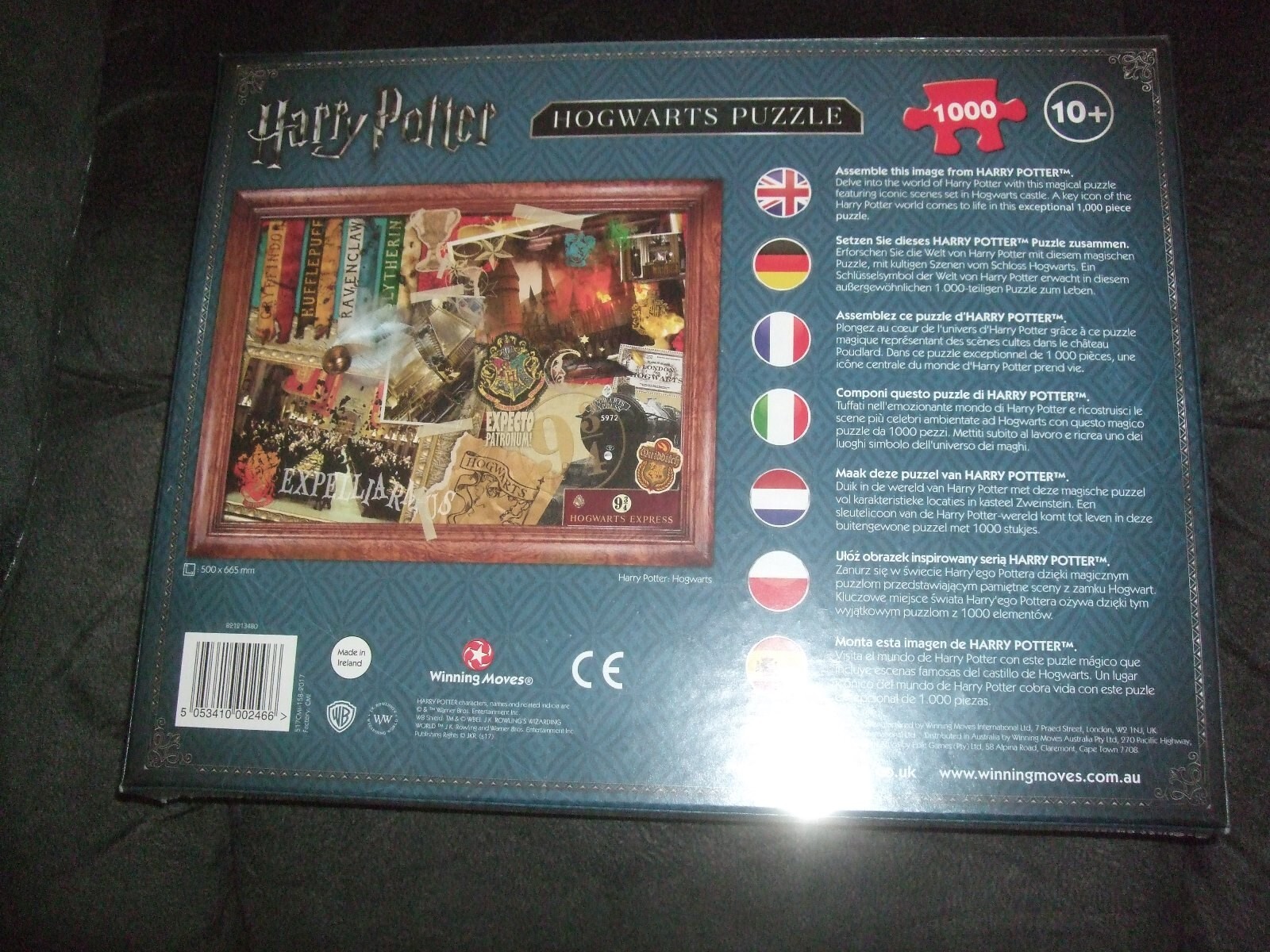 New Harry Potter Hogwarts Puzzle Official Jigsaw Puzzle 1000 piece ...