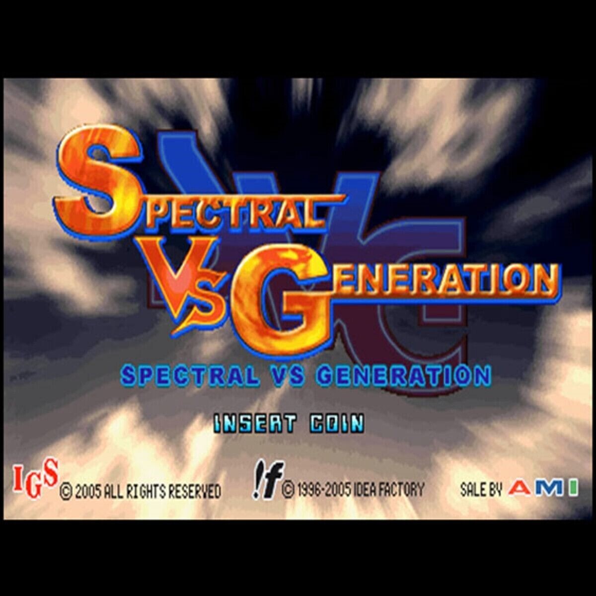 Spectral Vs. Generation PCB PC Board IGS A.M.I. IDEA FACTORY 2005 JAMMA ...