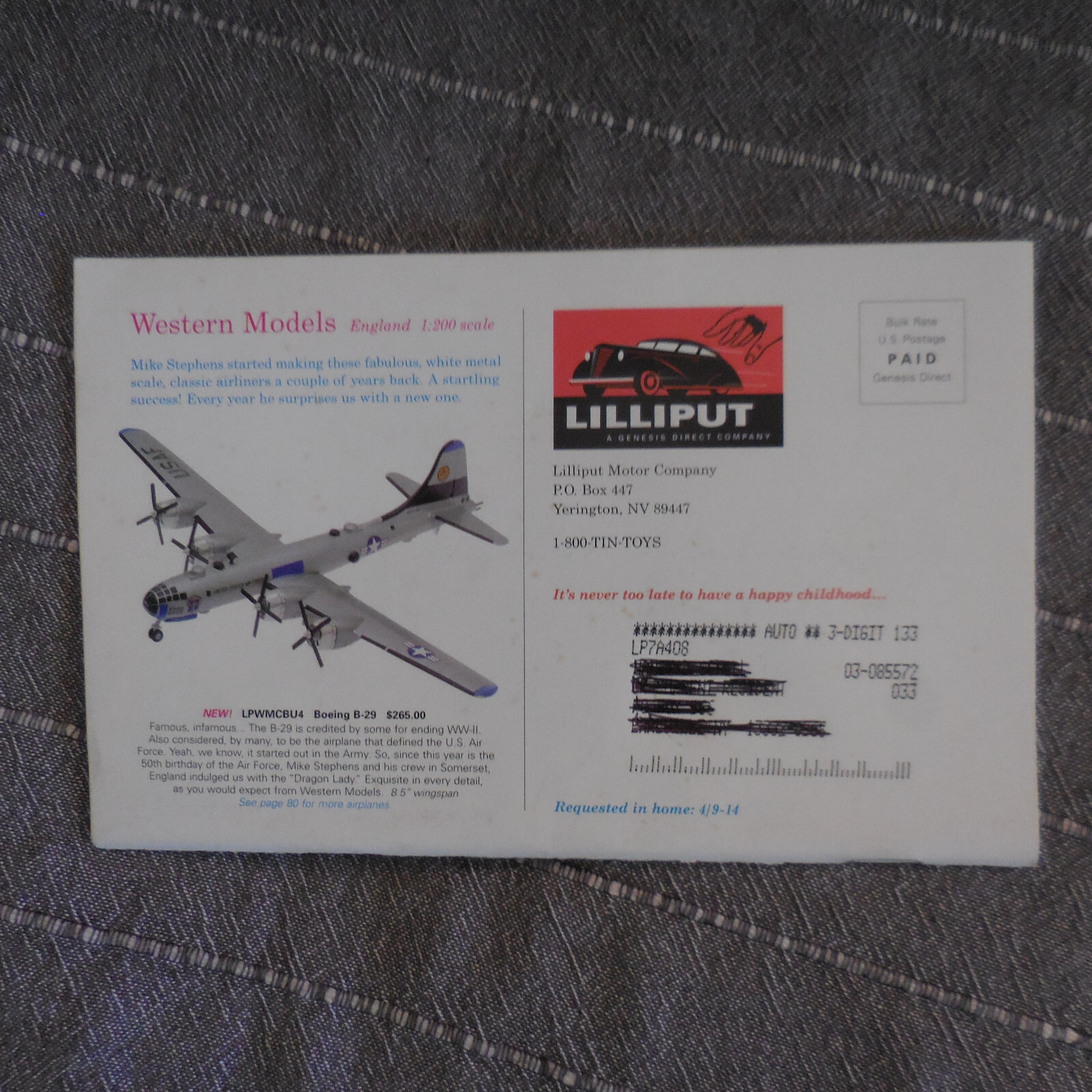 Custom Bundle of 2 Lilliput Mechanical Toys Catalog #19 & 21, '97 and ...