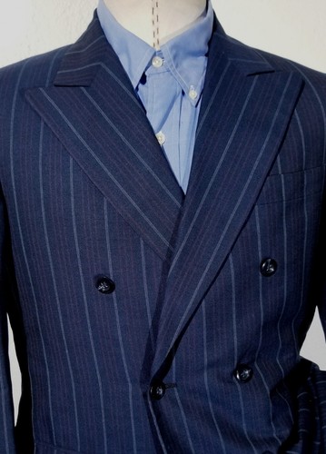 Vintage 1960S 38S Rowing Stripe Double Breasted Red Blue Coat Jacket ...