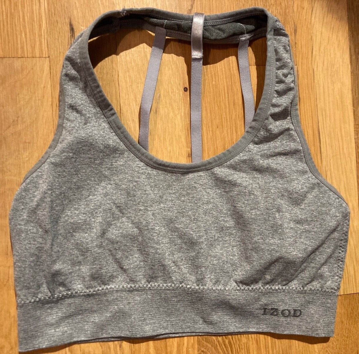 womans size large grey sports bra by Izod | eBay