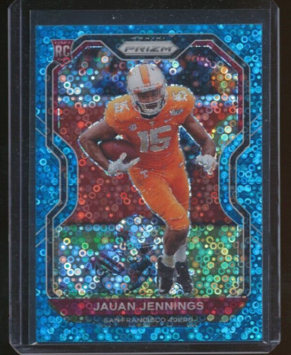 2020 Panini Prizm JAUAN JENNINGS Blue Disco RC /79 Rookie #304 ...