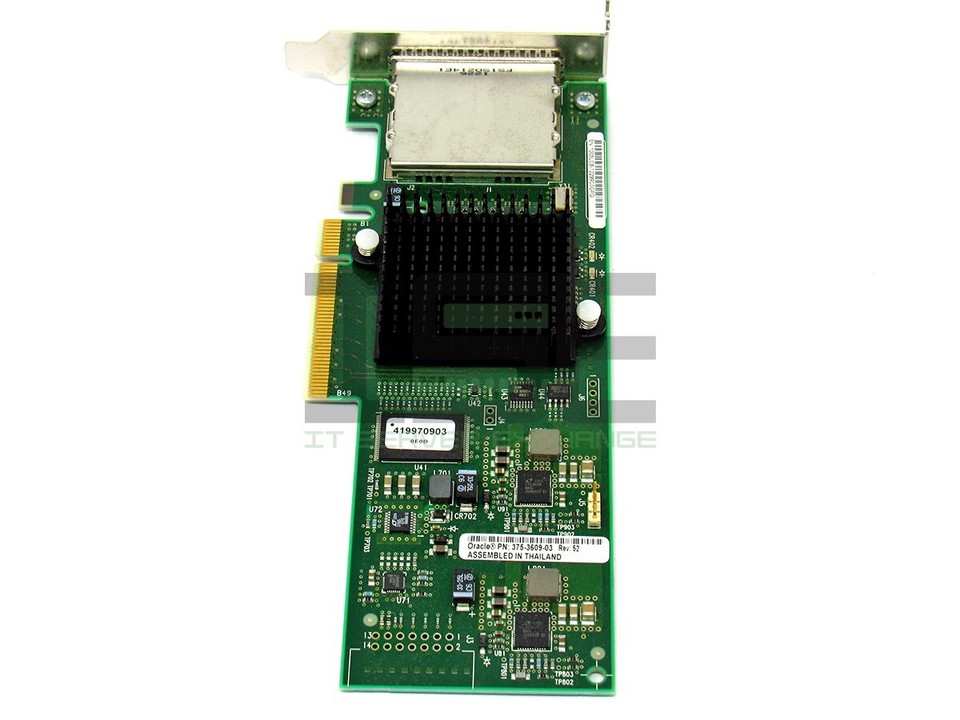 Sun Oracle 375-3609-03 8-Port 6Gbps SAS HBA PCIe RAID Card [Low Profile ...