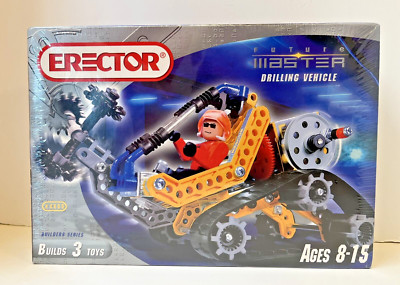 Erector Multi Models Set. #4600 Future Master Drilling vehicle. Builds ...