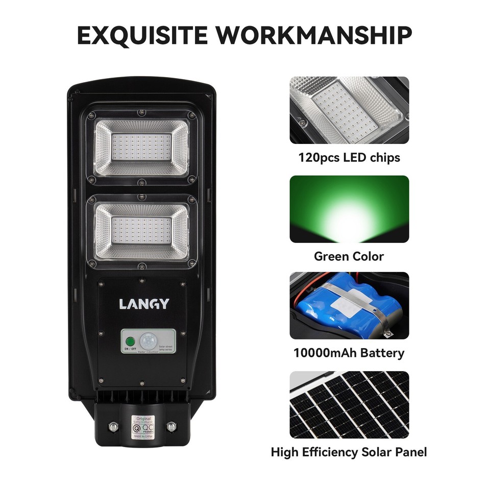 LANGY Solar hog light for hunting ,motion active green Light for ...