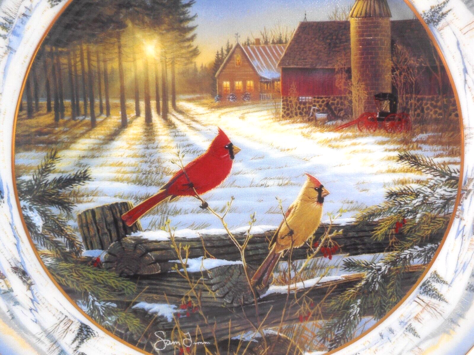 The Bradford Exchange Pinegrove Sunset by Sam Timm Pinegroves Winter ...